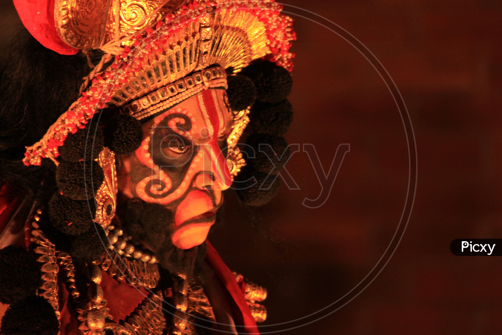 Image of Thirayattam Traditional Kerala Dance Art Form Performing On ...