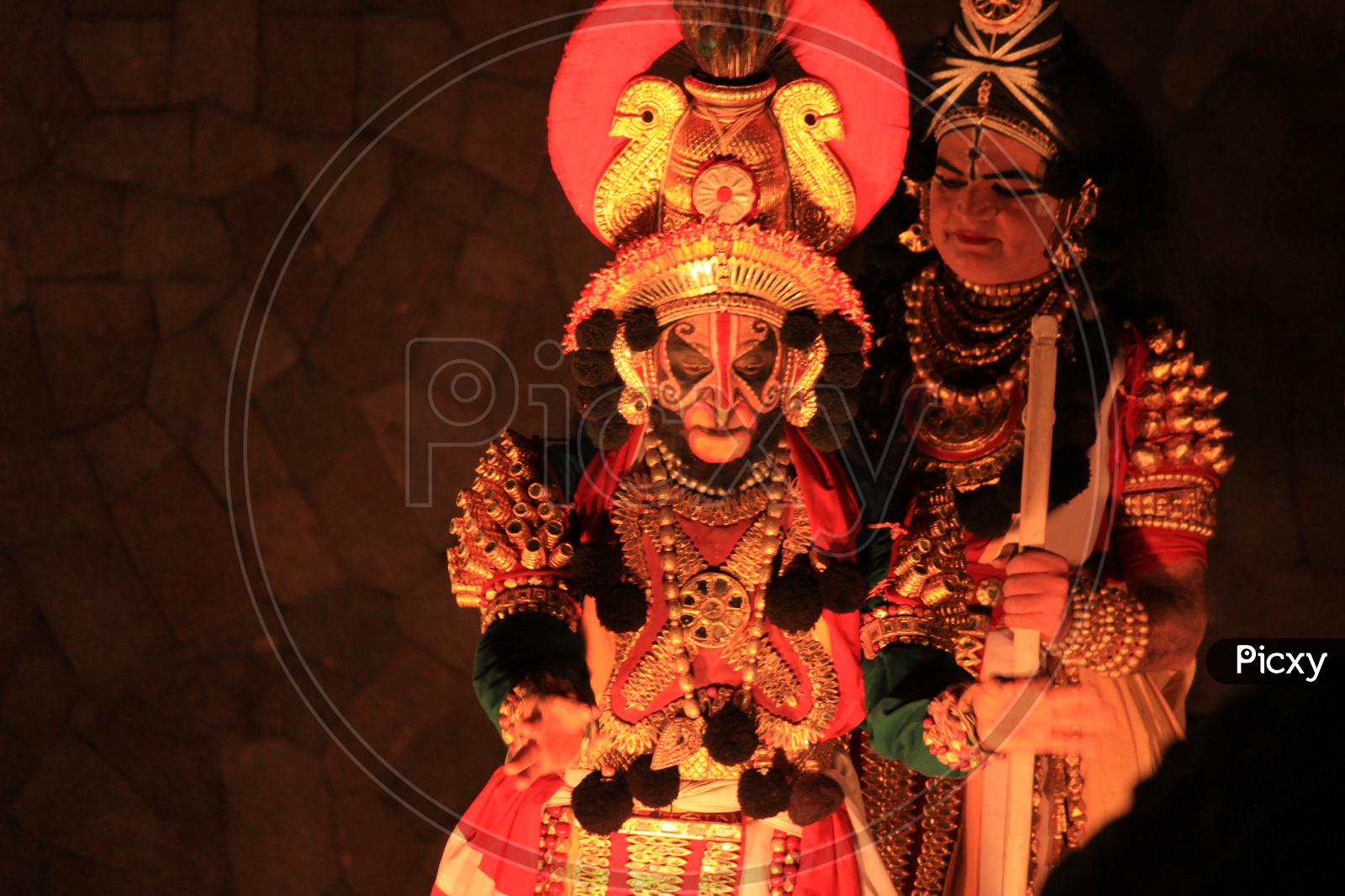 Image of Thirayattam Traditional Kerala Dance Art Form Performing On ...