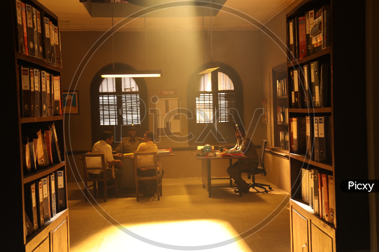 Image of Police Station Interior With Office Setup-VQ172866-Picxy