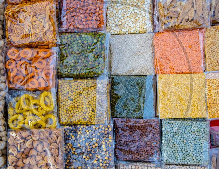 Image of Snacks Spied Pulses In Plastic Covers-NE243664-Picxy