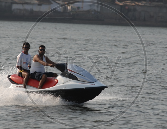 Image of Speed Boat rides in Sea-CE314538-Picxy