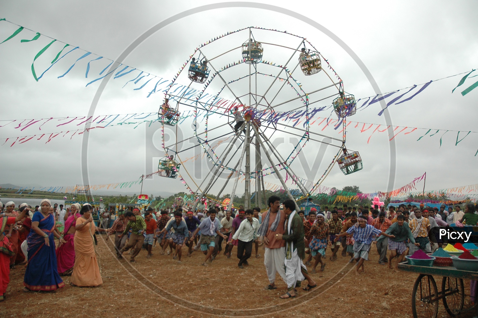 Image of Giant Wheel in a Village fair-GO635685-Picxy