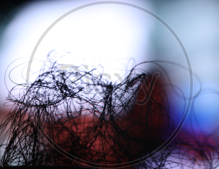 Image of Messed Wire or Cable Over a Bright Led Light Bokeh Background ...