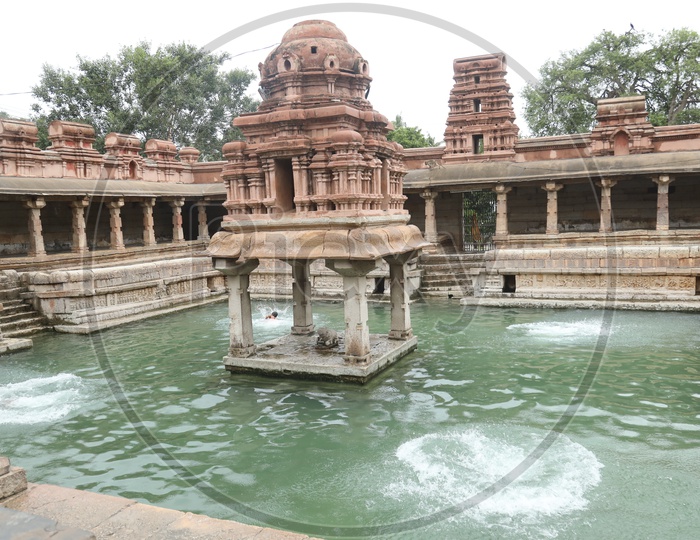 Image of Young Boys Taking Dive Into Temple Tanks At Yaganti Sri Uma ...