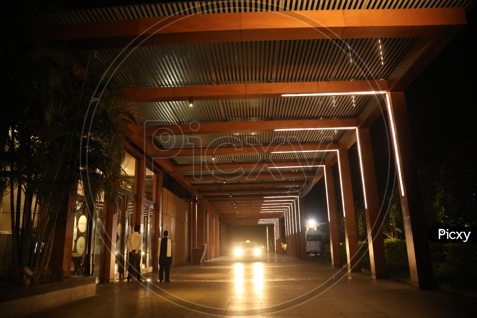 Image of Car At the Entrance Lobby of a Hotel-HB375565-Picxy