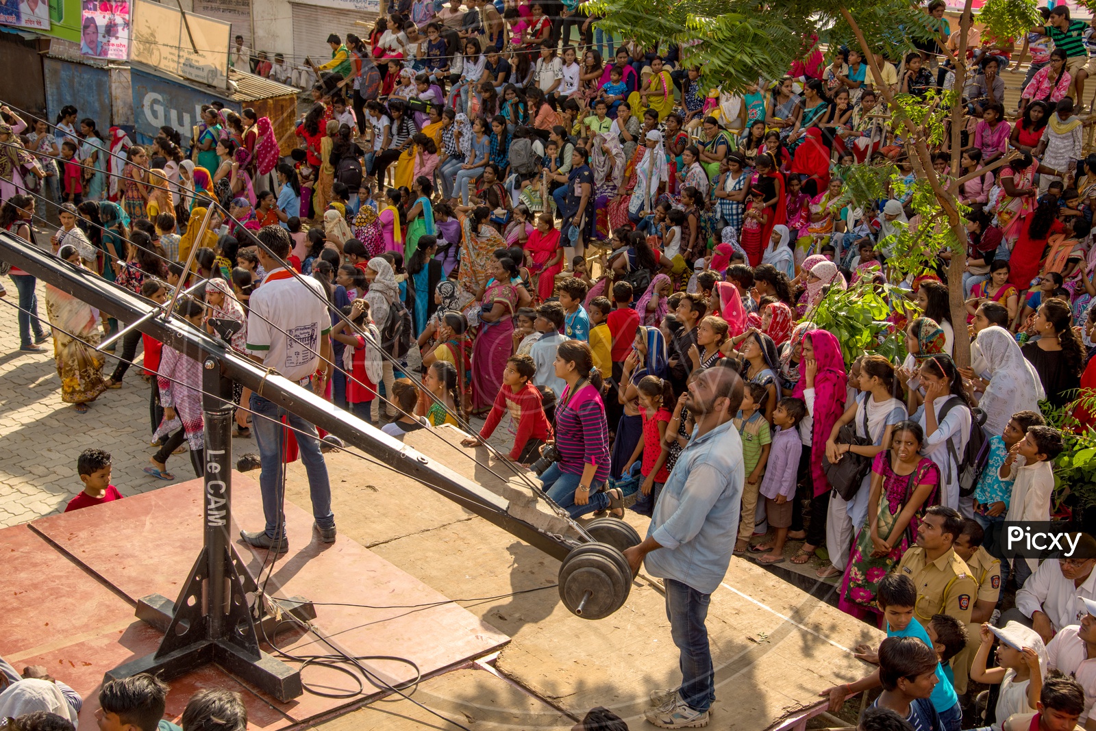 Image of Cam Trolley Or Trolley For Camera Being Operated By A ...