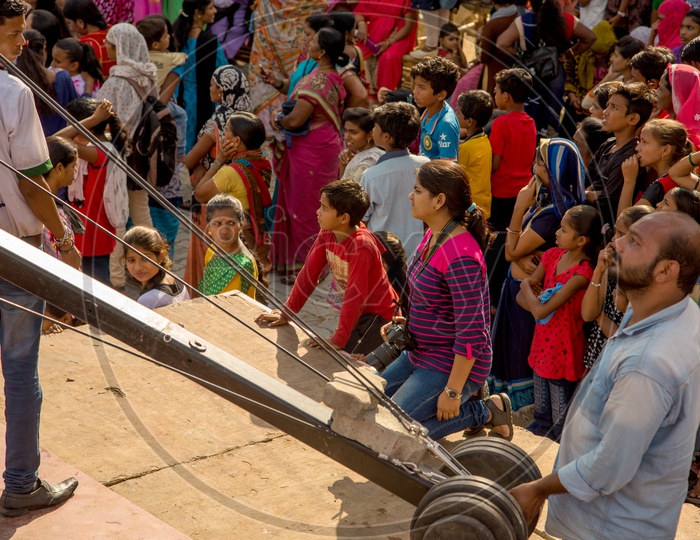 Image of Cam Trolley Or Trolley For Camera Being Operated By A ...