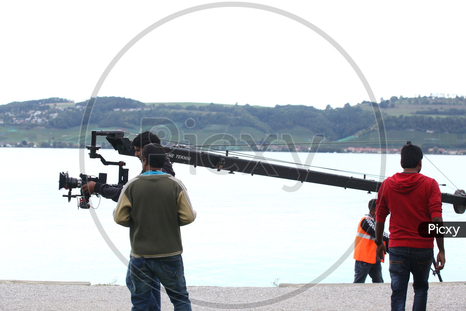 Image of Jimmy Camera Trolley Camera in Movie Shooting-VV850130-Picxy