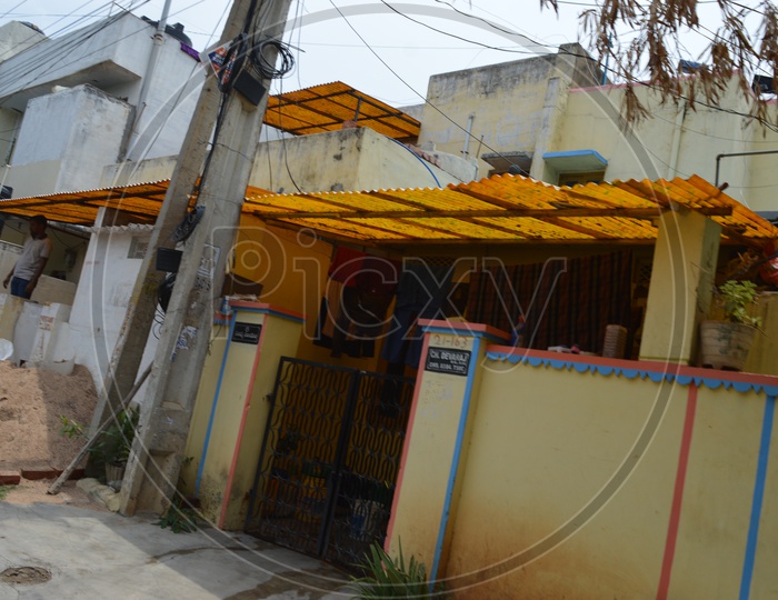 Image of Street With Houses in a Residential Colony-AL630671-Picxy