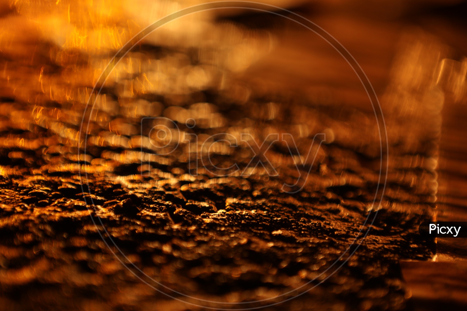 Image of Luminous Golden Yellow Light Over A Surface-KX021100-Picxy