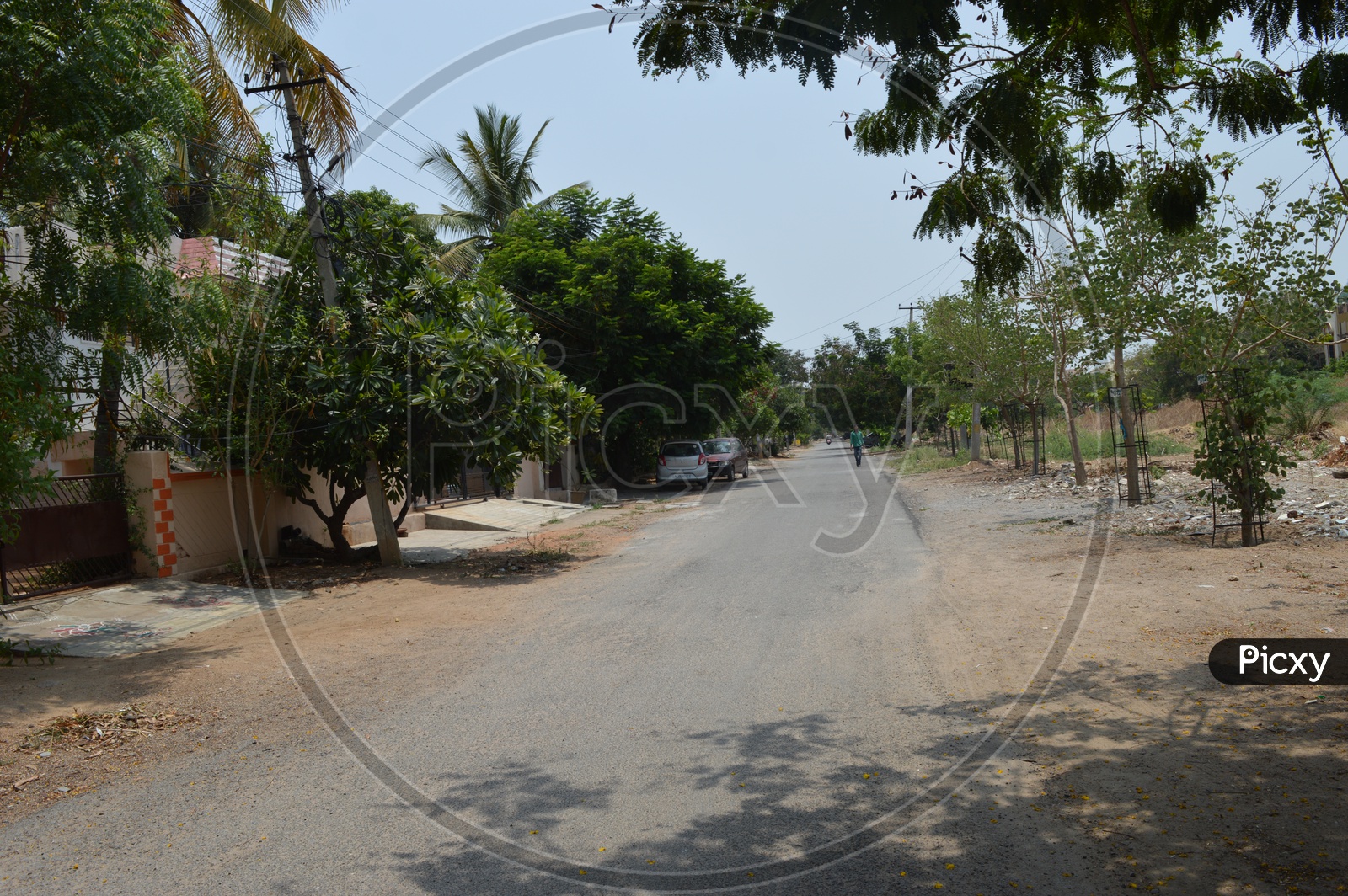 Image of A View Of Roads Or Streets In an Residential Area or Colony ...