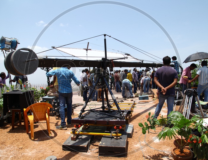 Image of Movie Working Stills With Cameras and Actors-HY704019-Picxy