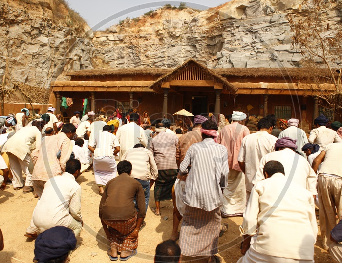 Image of Villagers Gathered In a Place In a tribal Village-ZG662243-Picxy