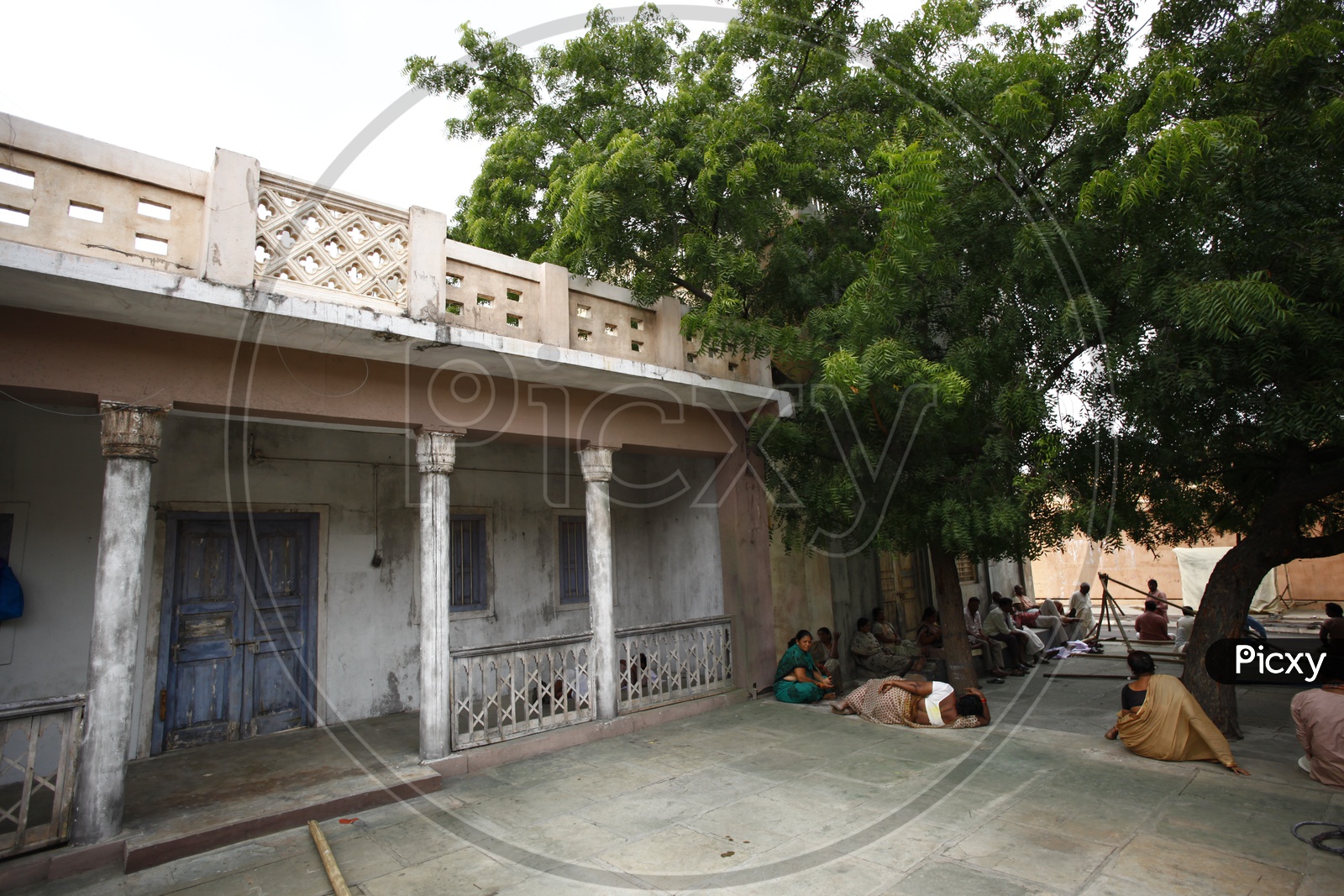 Image of An Old residential Colony With Antique Architecture-OX718824-Picxy