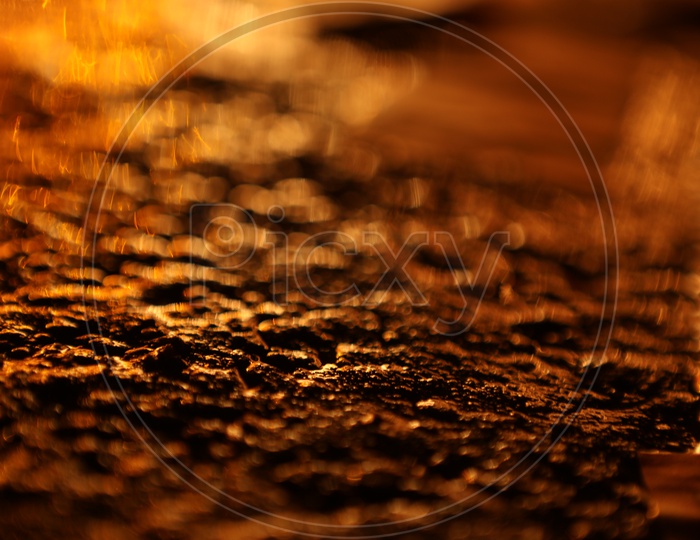 Image of Luminous Golden Yellow Light Over A Surface-KX021100-Picxy