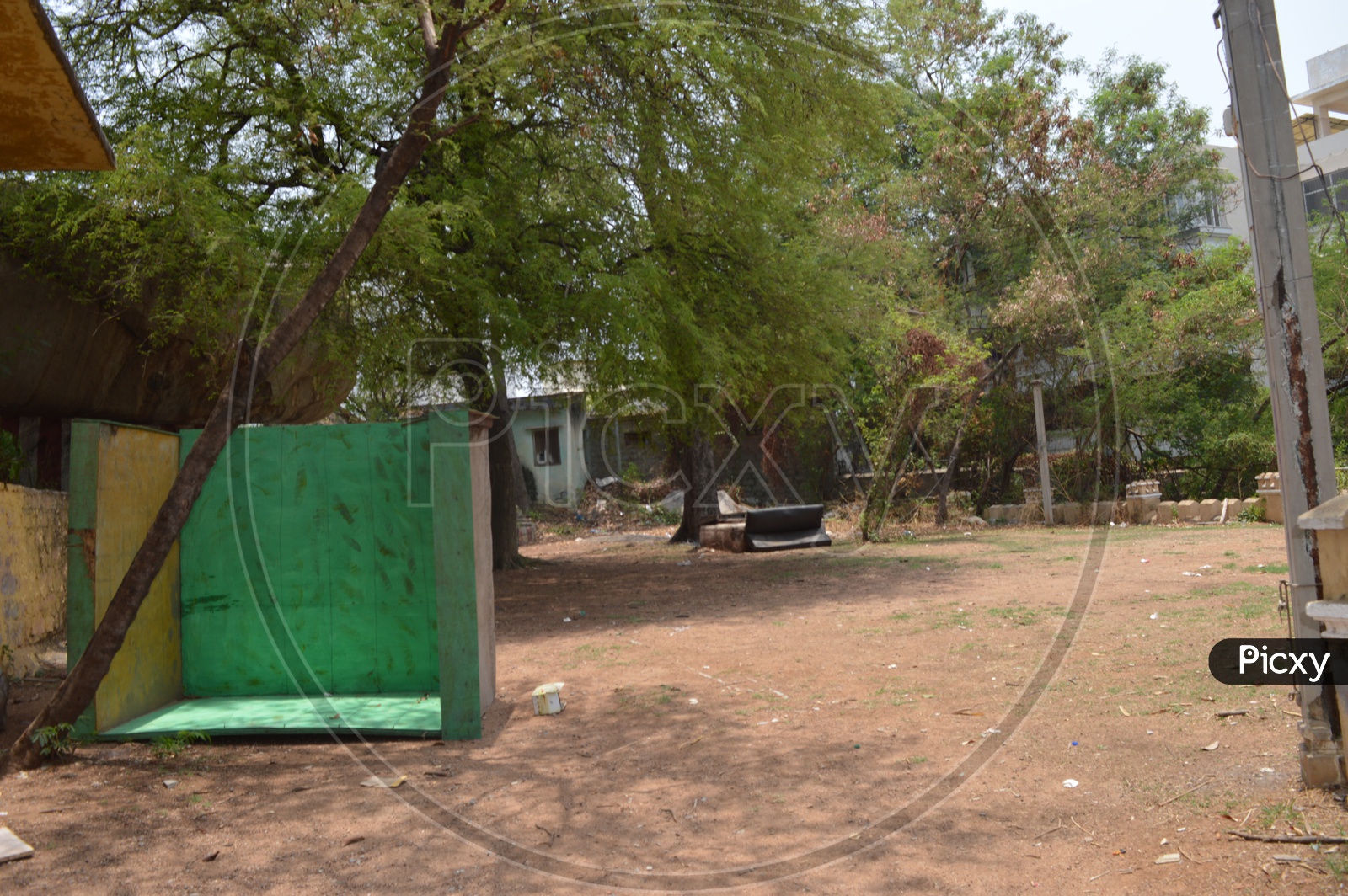 Image of Old Building Compound With Antique Look-XU521775-Picxy