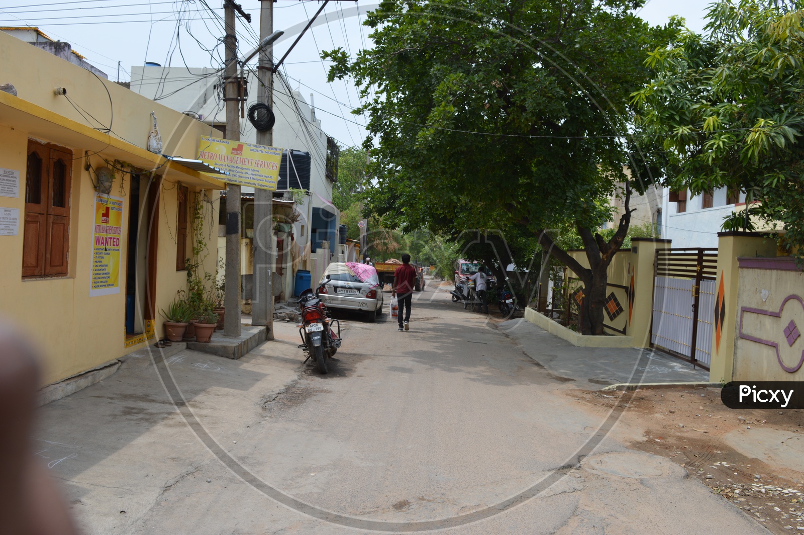 Image of Street With Houses in a Residential Colony-RL945898-Picxy
