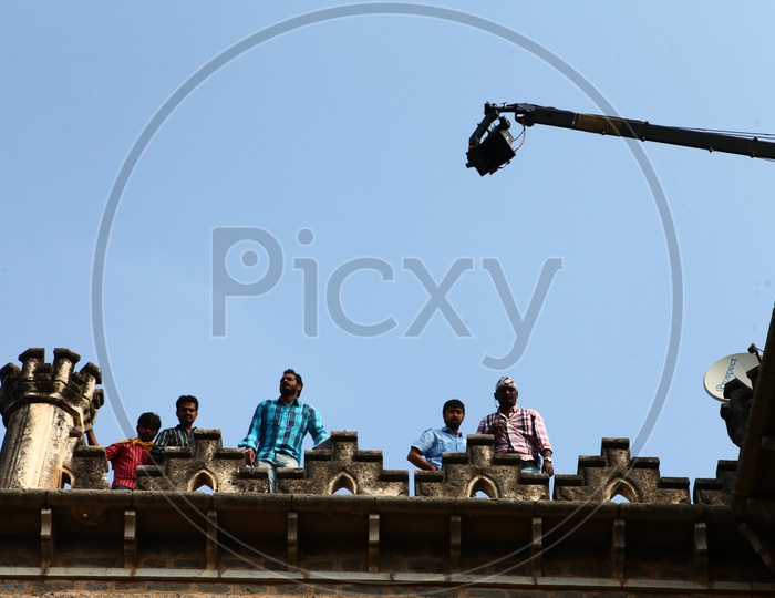 Image of Trolley Or Jimmy Camera In Movie Shooting-YI495272-Picxy