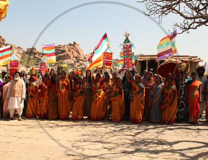 Image of Villagers Celebrating By Burning Scare Crow-OM742369-Picxy