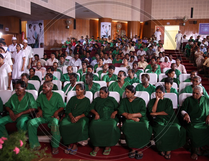 Image of Hospital Auditorium With Doctors and Patients Attending a ...