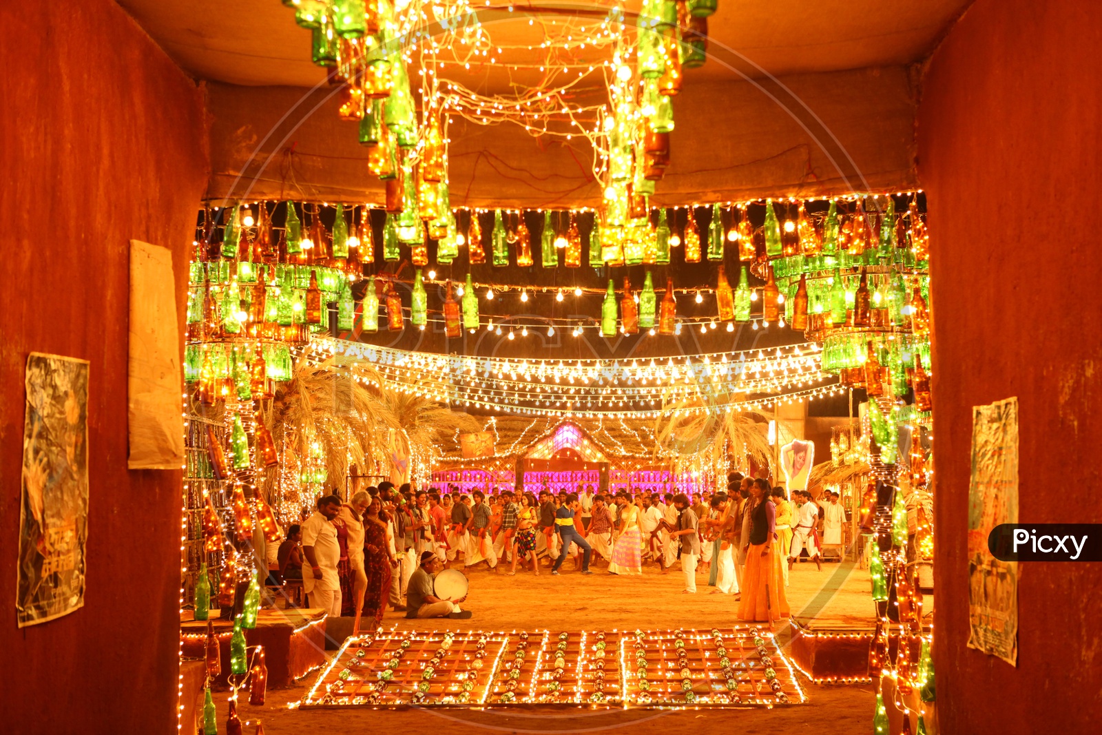 Image of Villagers Celebrating And Dancing-PM022526-Picxy