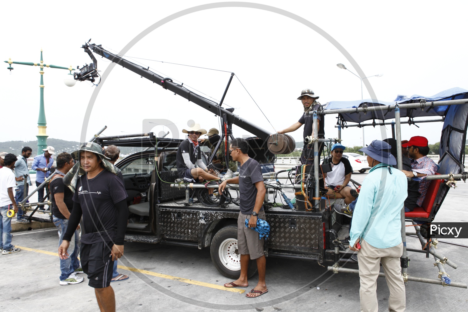 Image of Action Sequence Or Stunt Sequence Shooting Working Stills of a ...