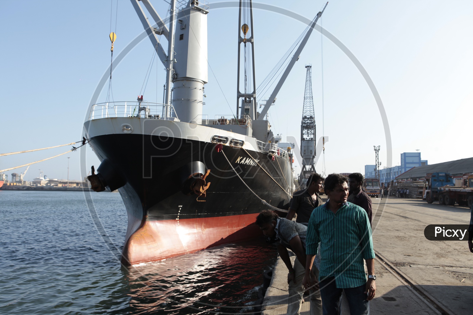 Image of Ship on a Port Berth-AY952942-Picxy