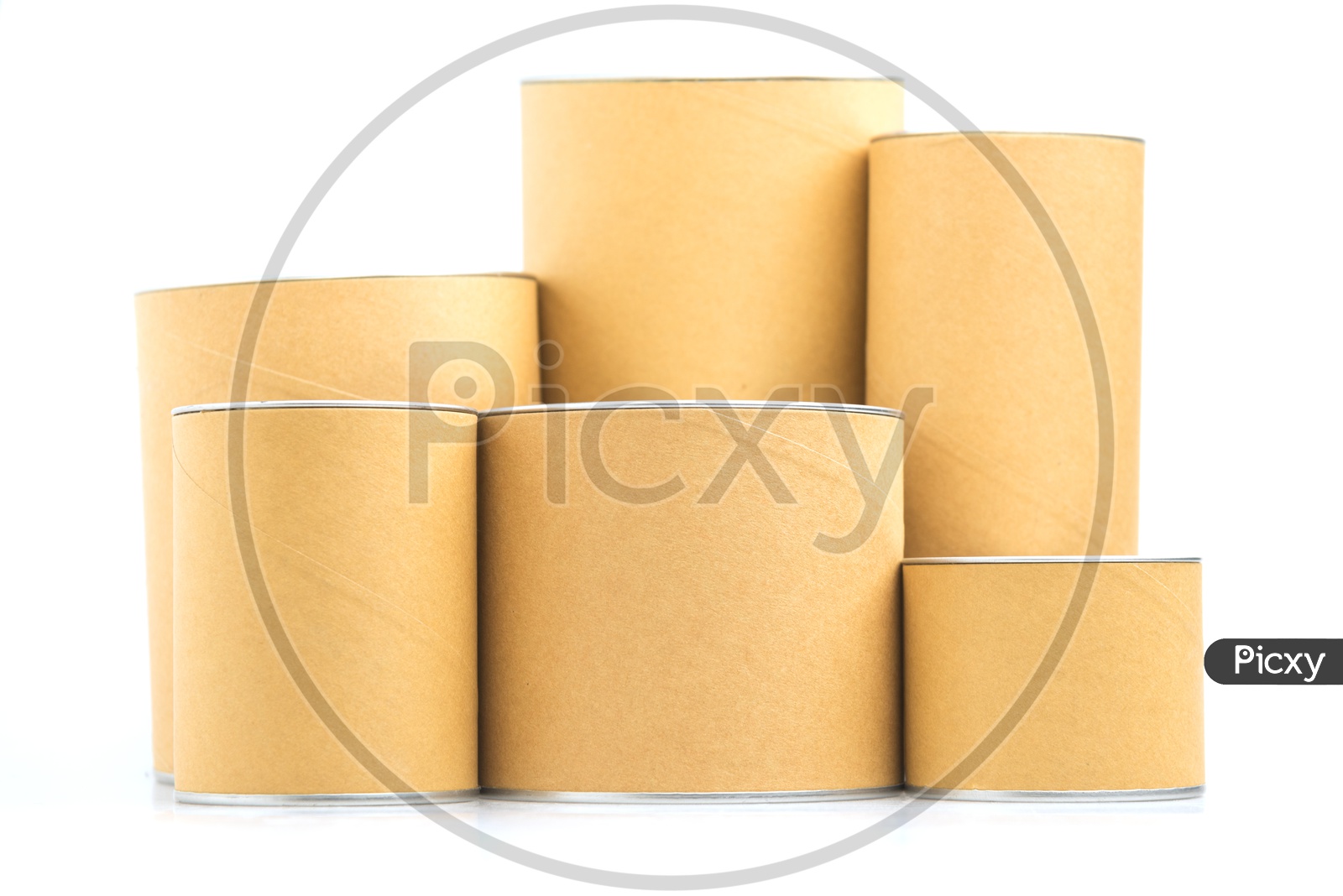 Image of Brown Paper cans set-HD776168-Picxy