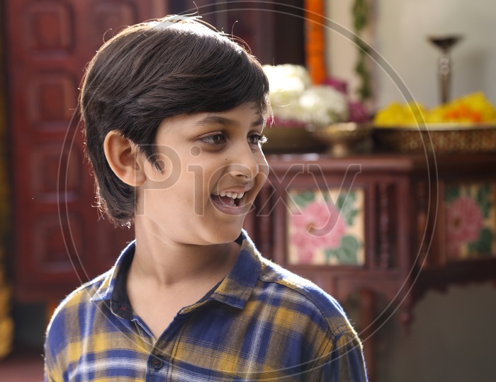 Image of Indian boy smiling with teeth-QR907099-Picxy