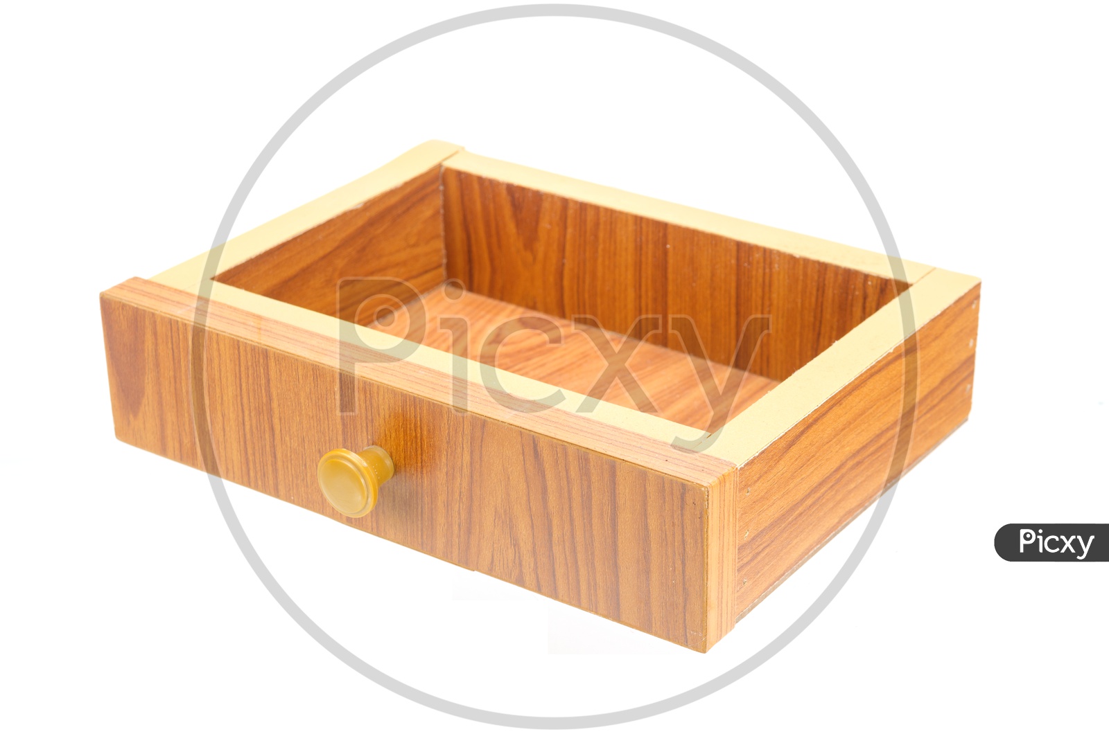 Image of wooden Compartment of a Table Drawer Isolated On White ...