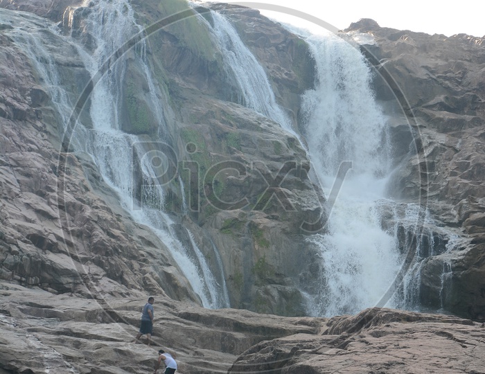 Image of Kuntala Waterfalls Flowing From Rock Hill-WU463702-Picxy