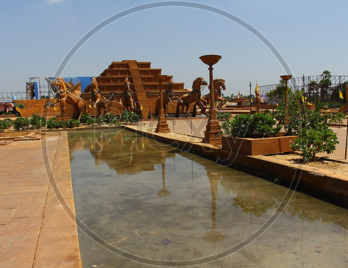 Image of Bahubali Movie Mahishmati Kingdom Sets In Ramoji Film City ...
