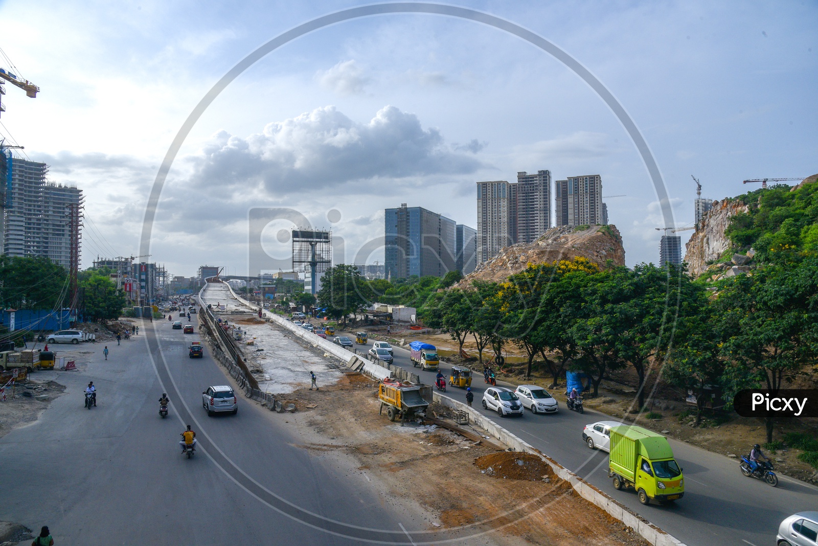Image of Newly Constructing Flyover at Biodiversity in Hyderabad City ...
