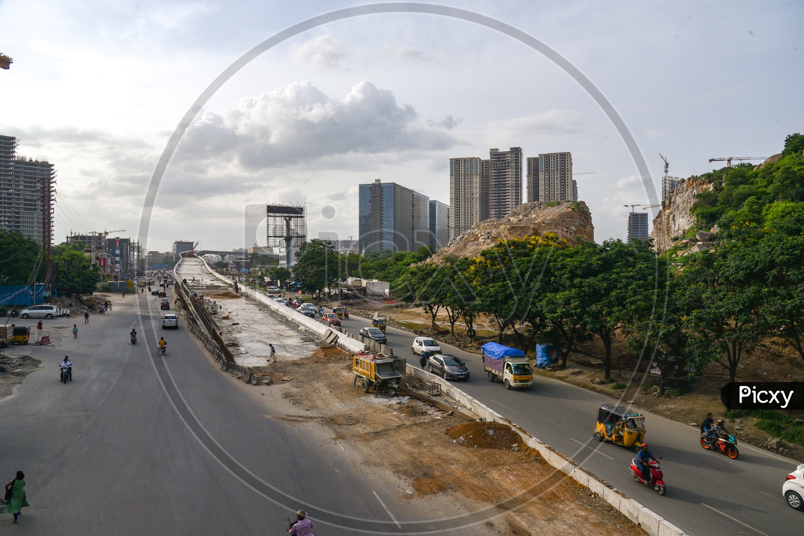 Image of View Of Newly Constructing Flyover at Biodiversity in ...