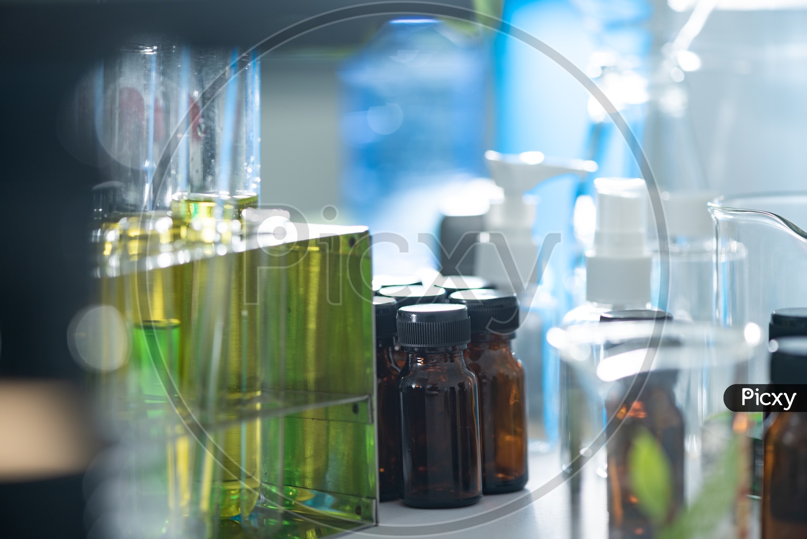 Image of Research on Alternative Energy Chemicals in Test Tube at ...