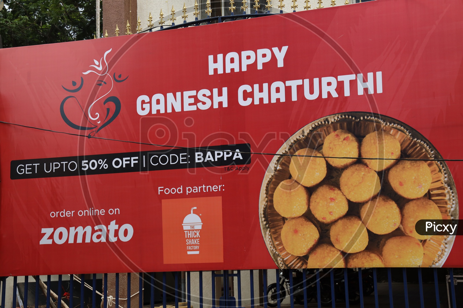 Image of Zomato Promotional Banners With Coupon Codes And Ganesh ...