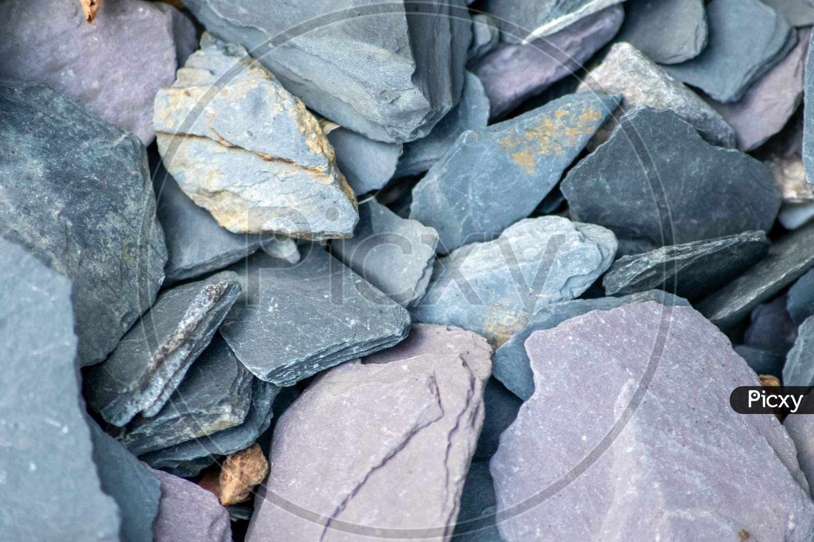 Image of Raw rocks and minerals as natural stones background with ...