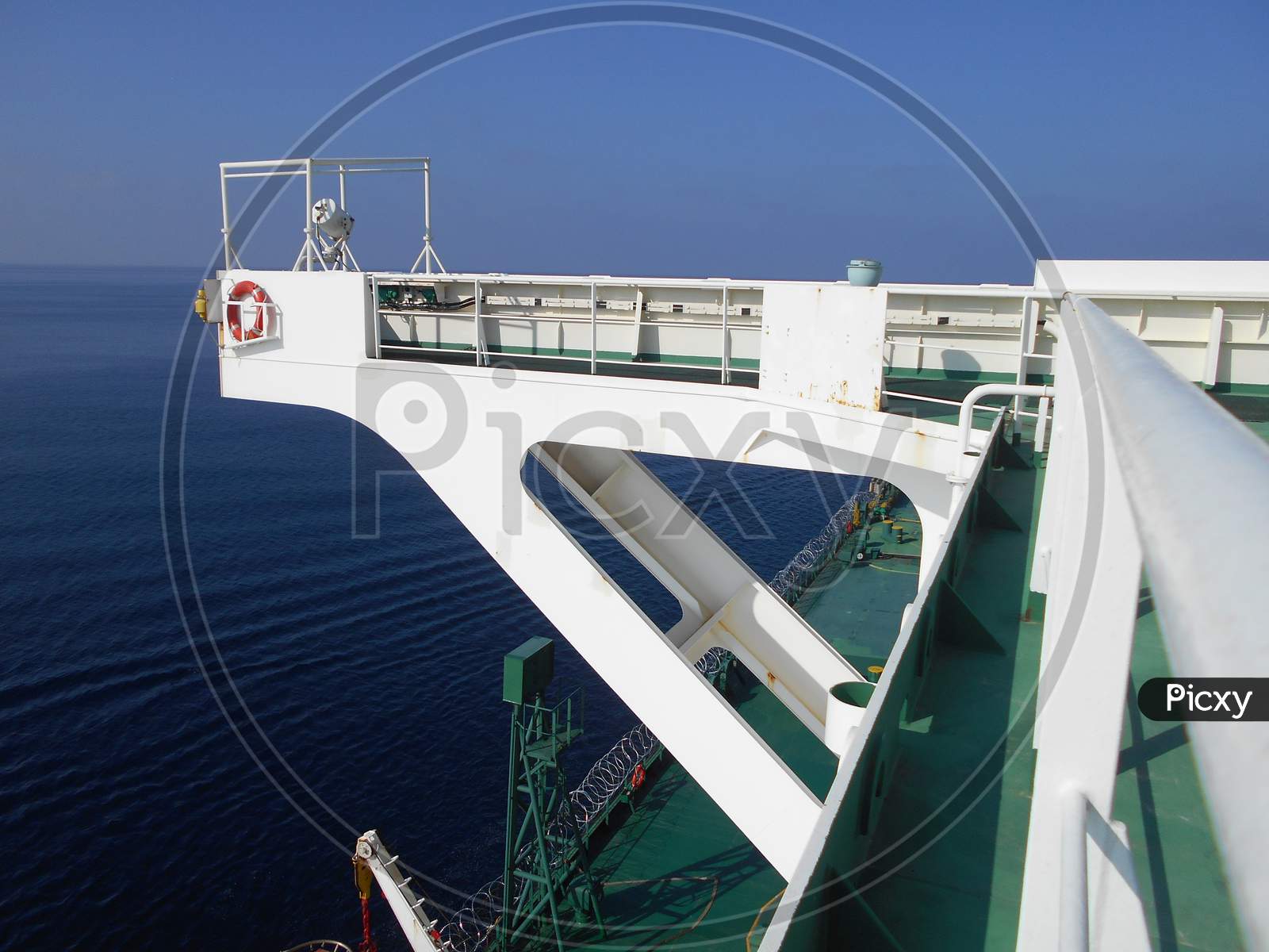 Image of View From The Bridge Wings Of A Ship-HC804822-Picxy