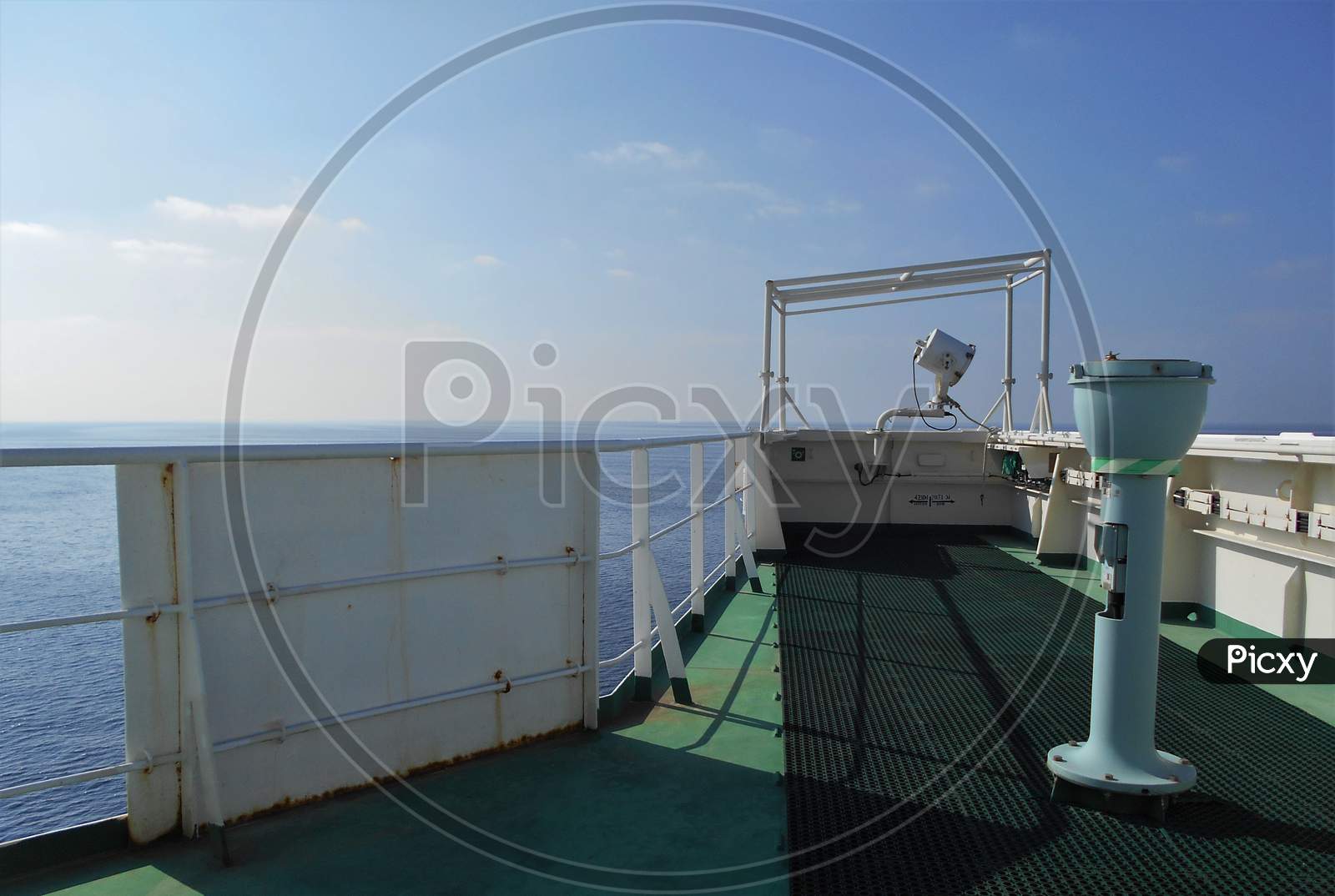 Image of View From The Bridge Wings Of A Ship-BT925931-Picxy