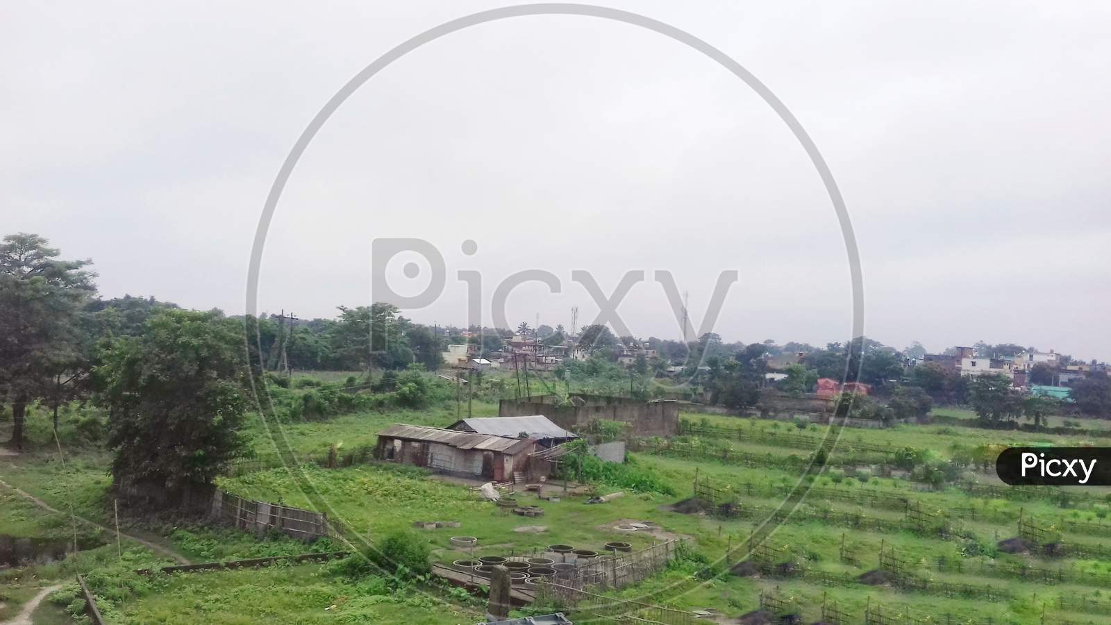 Image of Houses in colony of village In India.-WB696664-Picxy