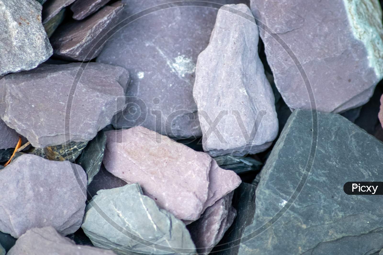 Image of Raw rocks and minerals as natural stones background with ...