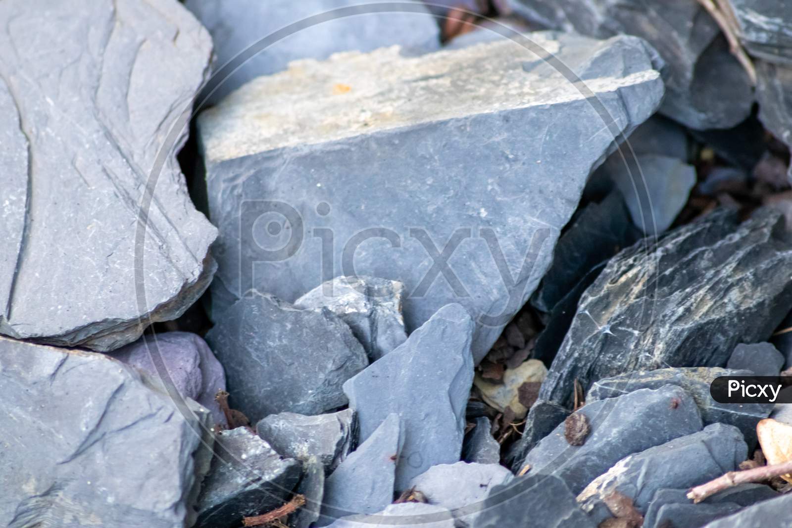 Image of Raw rocks and minerals as natural stones background with ...