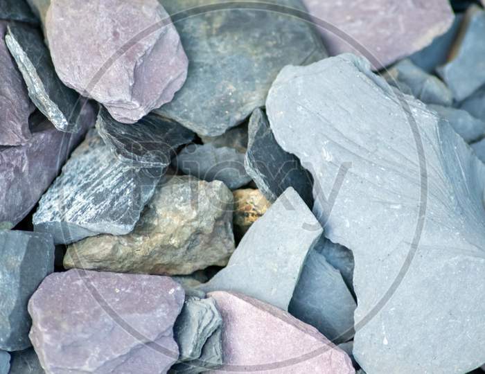 Image of Raw rocks and minerals as natural stones background with ...