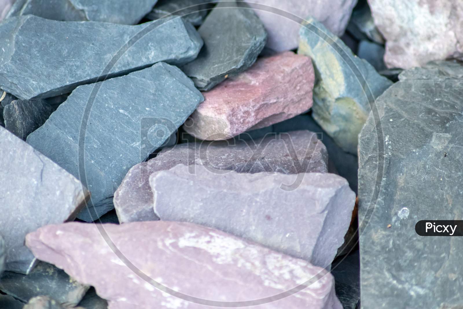 Image of Raw rocks and minerals as natural stones background with ...