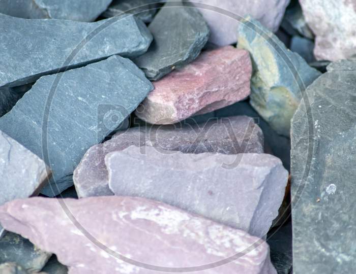 Image of Raw rocks and minerals as natural stones background with ...