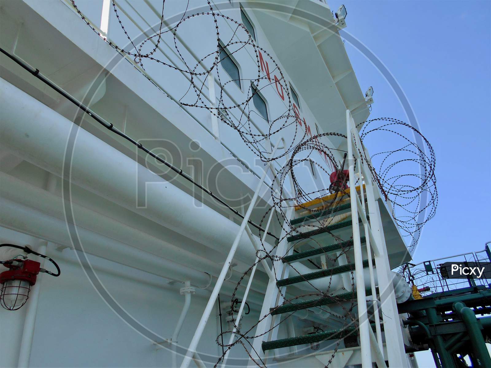 Image of Vessel Hardening Is Done With Razor Wire And Wire Fencing ...