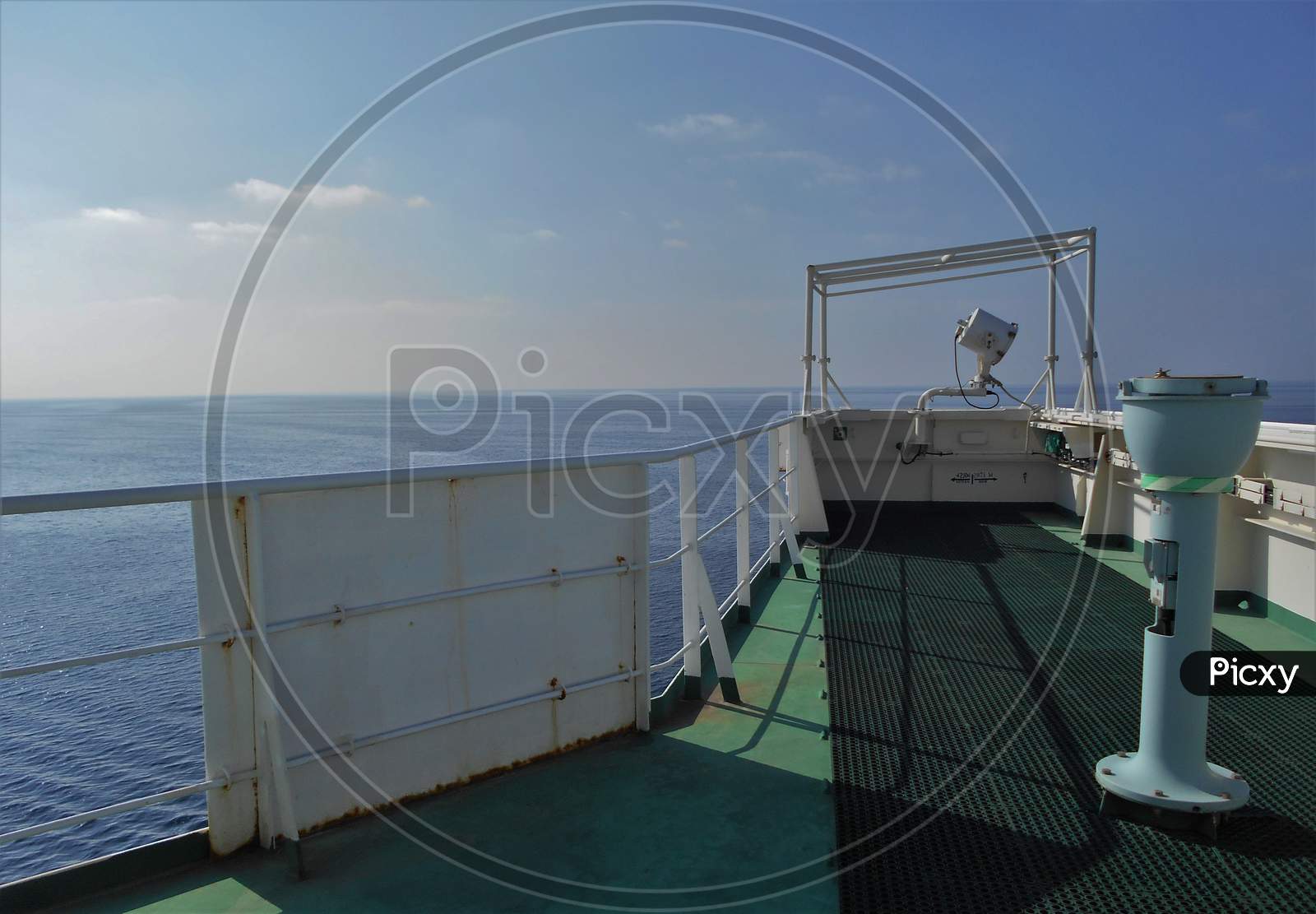 Image of View From The Bridge Wings Of A Ship-SY048634-Picxy