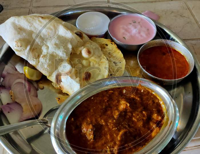 Image of Kolhapuri Thali-GY617610-Picxy