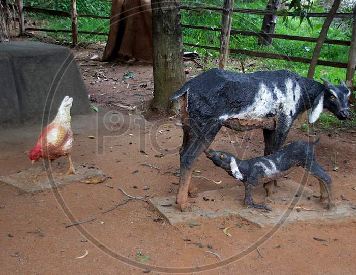 Image of Icons Of Animals At Janapada Loka-CH312644-Picxy