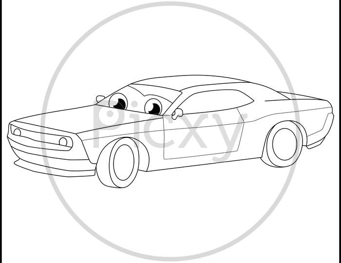 Cars Coloring Pages Sally